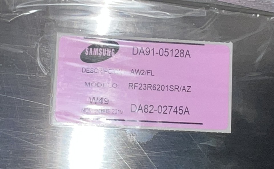Samsung DA82-02745A A/S ASSY AW2 Face Lift - Color Stainless OEM - New ...