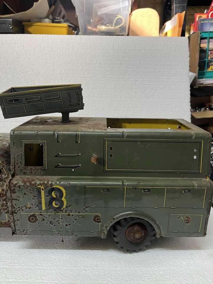 Vintage 1950’s Marx Lumar Utility Service Pressed Steel Truck for ...