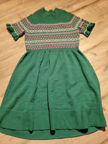 Girls Size 10/12 Soft Stretchy Green Sweater Dress Holiday | eBay
