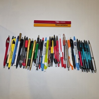 Vintage Lot of 32 Pens - Wholesale Resale Reseller - Advertising ...