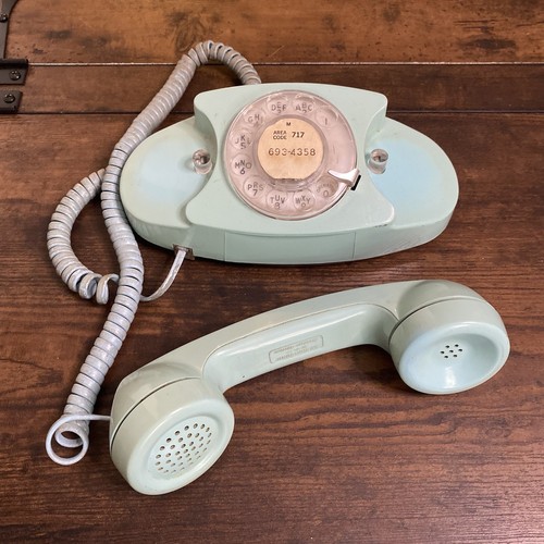Vintage MCM 1960’s Aqua Bell System The Princess Phone Rotary Telephone ...