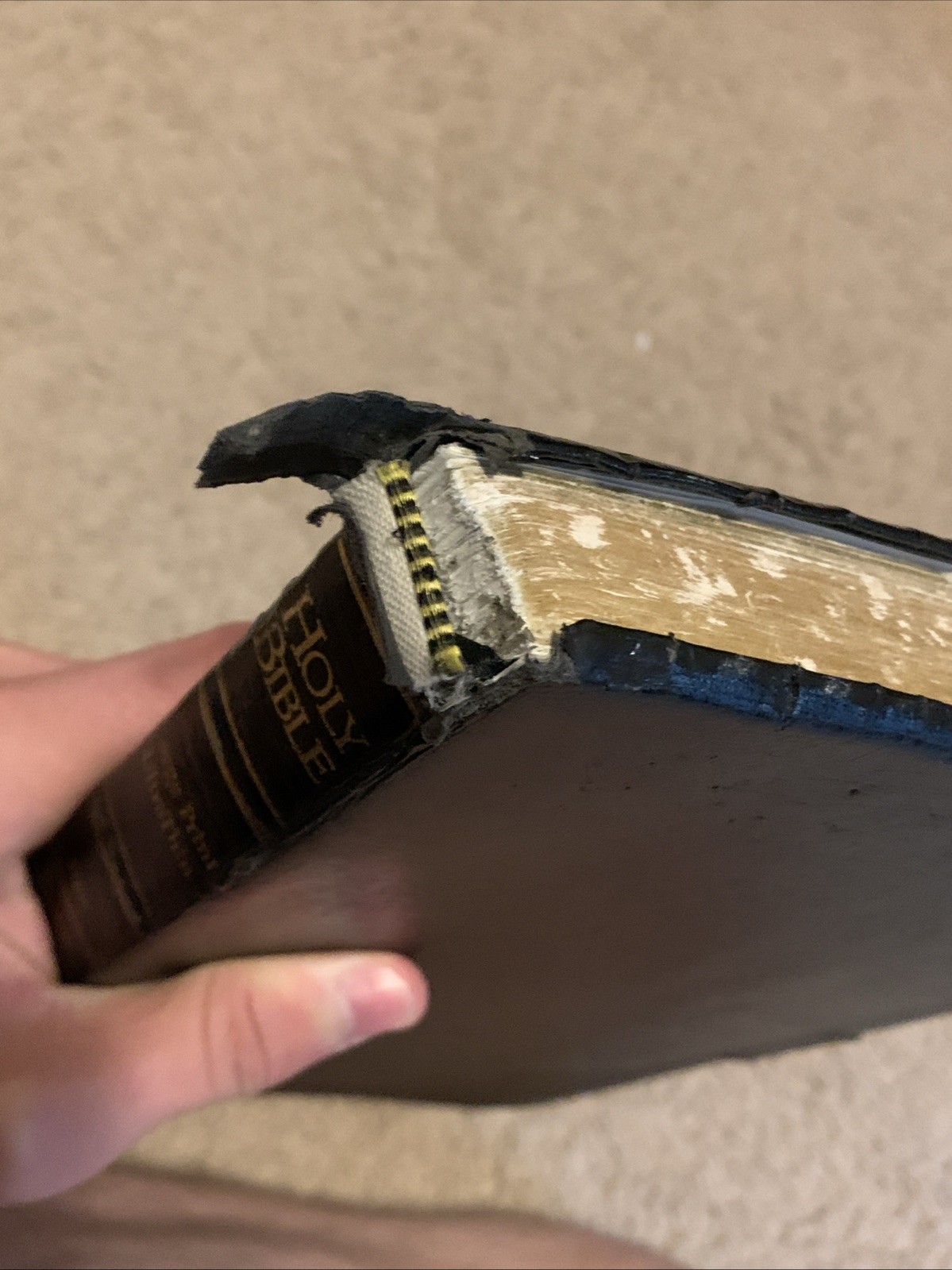 NIV 84 Holy Bible Large Print Ultra Thin Bonded Leather Black Holman | eBay