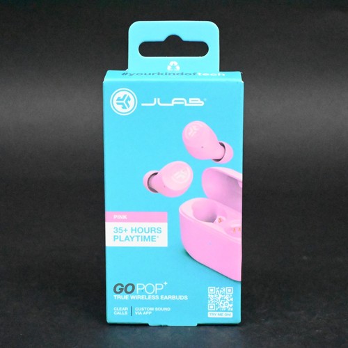 JLab Go Air Pop True Wireless Bluetooth Earbuds & Charging Case - Pink ...