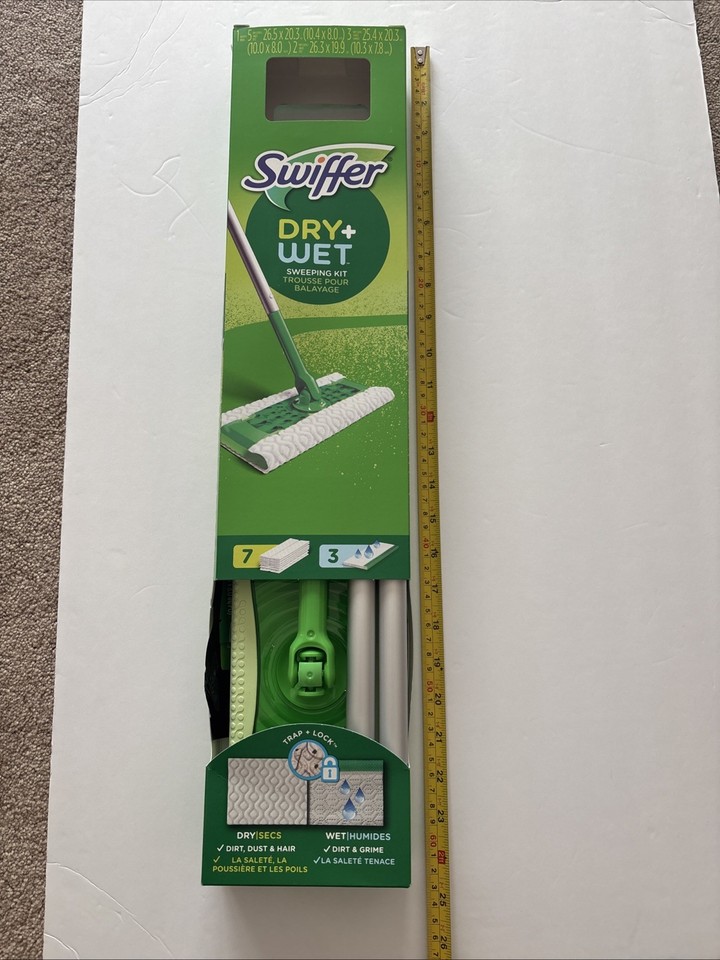 Swiffer Sweep + Mop,Broom & Mop Alternative,Dry & Wet Floor Cleaner ...