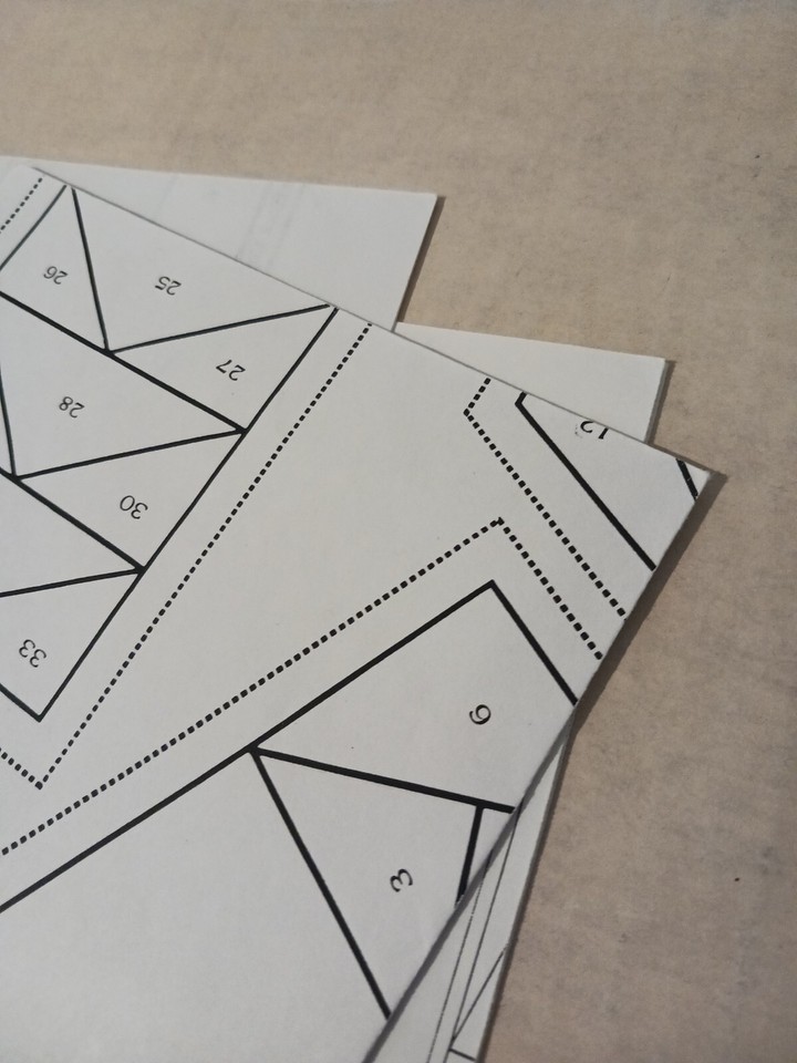 Timberland Santa foundation paper piecing wall quilt pattern Christmas ...