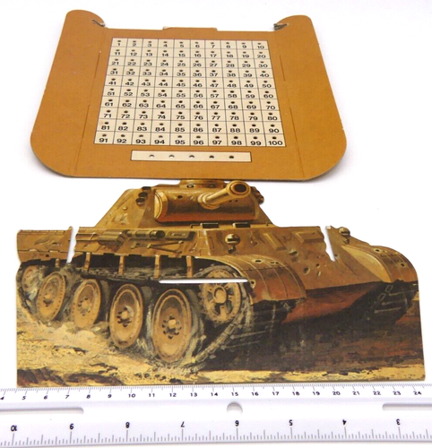 1975 Tank Battle Board Game Plotting Grid & Support Parts Only Milton ...