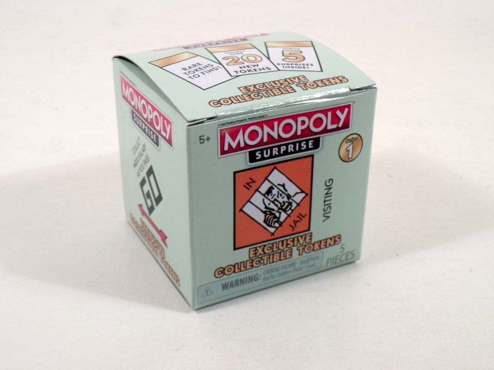Monopoly Surprise Exclusive Collectible Tokens 16 Blind Boxes & Display ...