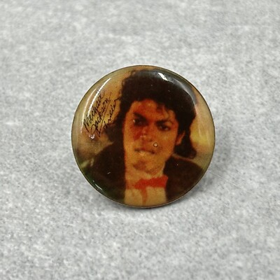 Vintage Michael Jackson Thriller Button Lapel Pin Brooch Billie Jean | eBay