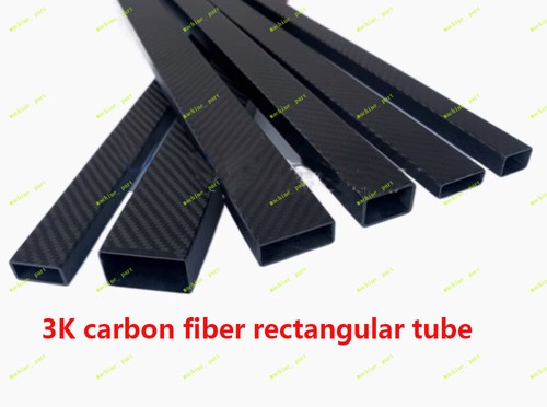 2PC 3K Carbon Fiber Rectangular Tube 20 30 32 35 40 42 46mm Plain/Twill ...