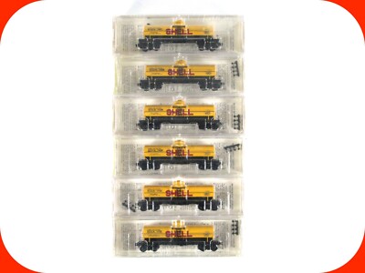 N Scale ***SHELL*** Single Dome Tanker 6-Pack - KADEE Micro Trains ...