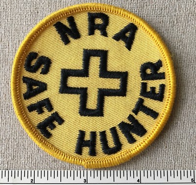 VTG 1960s NRA Safe Hunter PATCH 3" Round - Boy Scout National Rifle ...