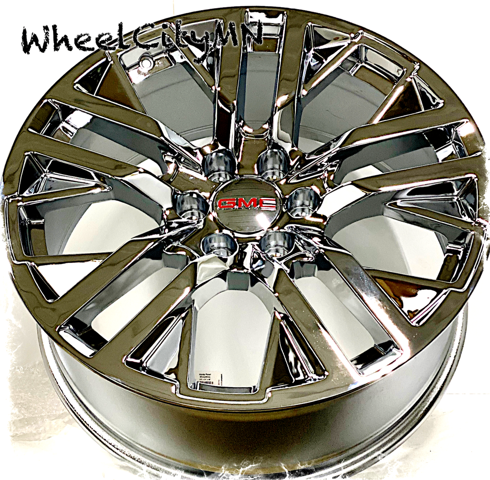 22" chrome SES 5903 OE replica wheels fits 2023 GMC Sierra Denali Yukon ...