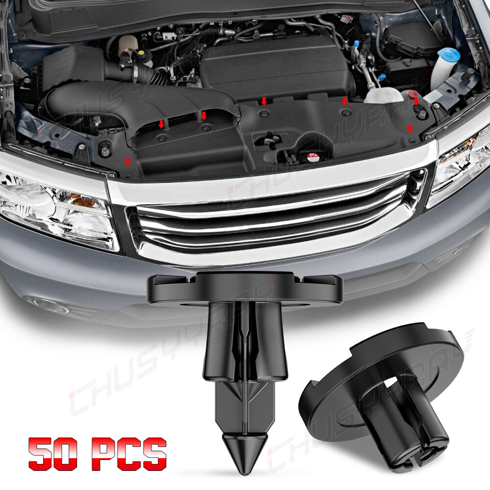 50x Bumper Splash Shield Hood Engine Push Clip Screw Rivet for Infiniti ...