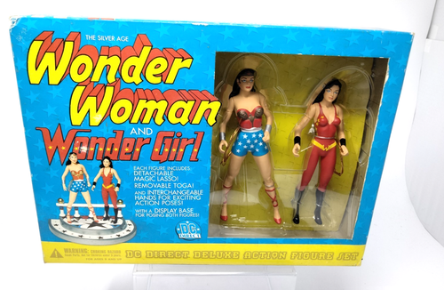DC Direct Deluxe Boxed Action Figure Set - Wonder Woman and W Girl NIB ...