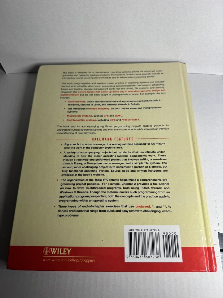 Operating Systems in Depth Thomas W. Doeppner Wiley Computer Science ...