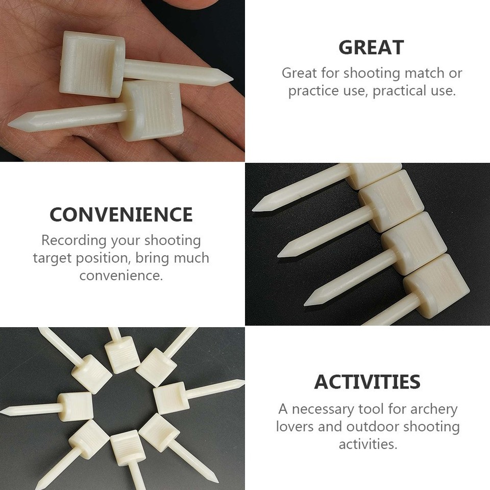 10Pcs Outdoor Archery Target Nail Fixed Target Pin Nylon Shooting ...