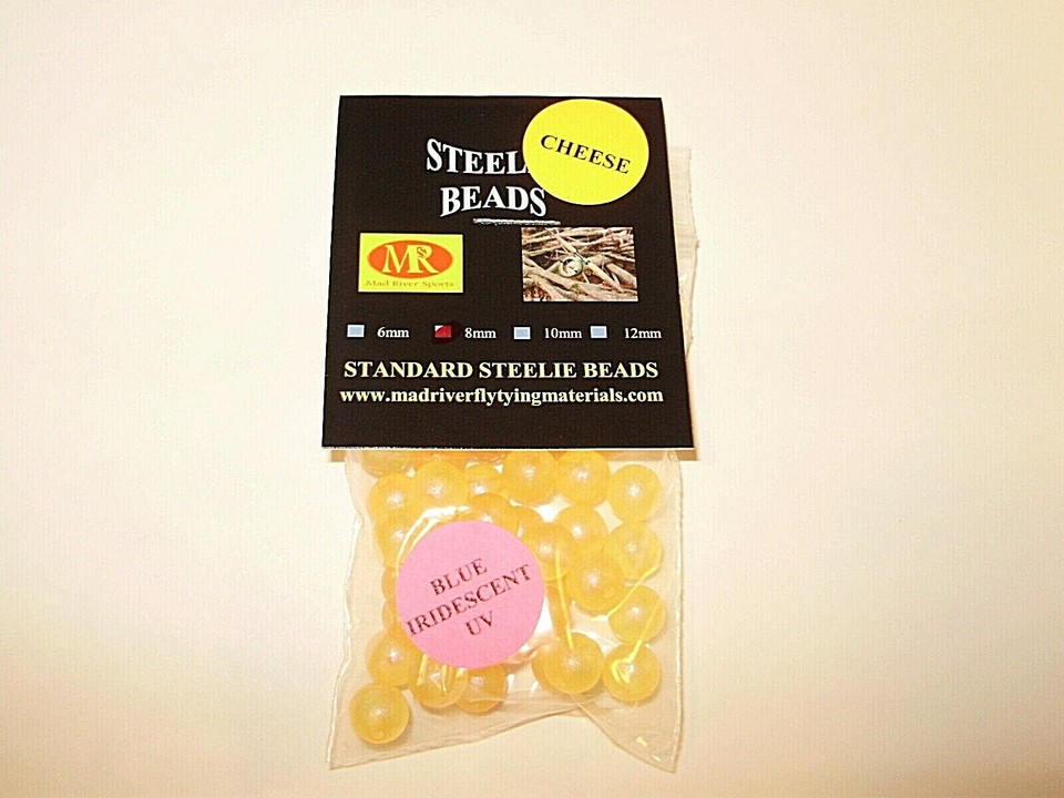 STEELHEAD BEADS BLUE IRIDESCENT UV CHEESE 8,10,12 100 PACK | eBay