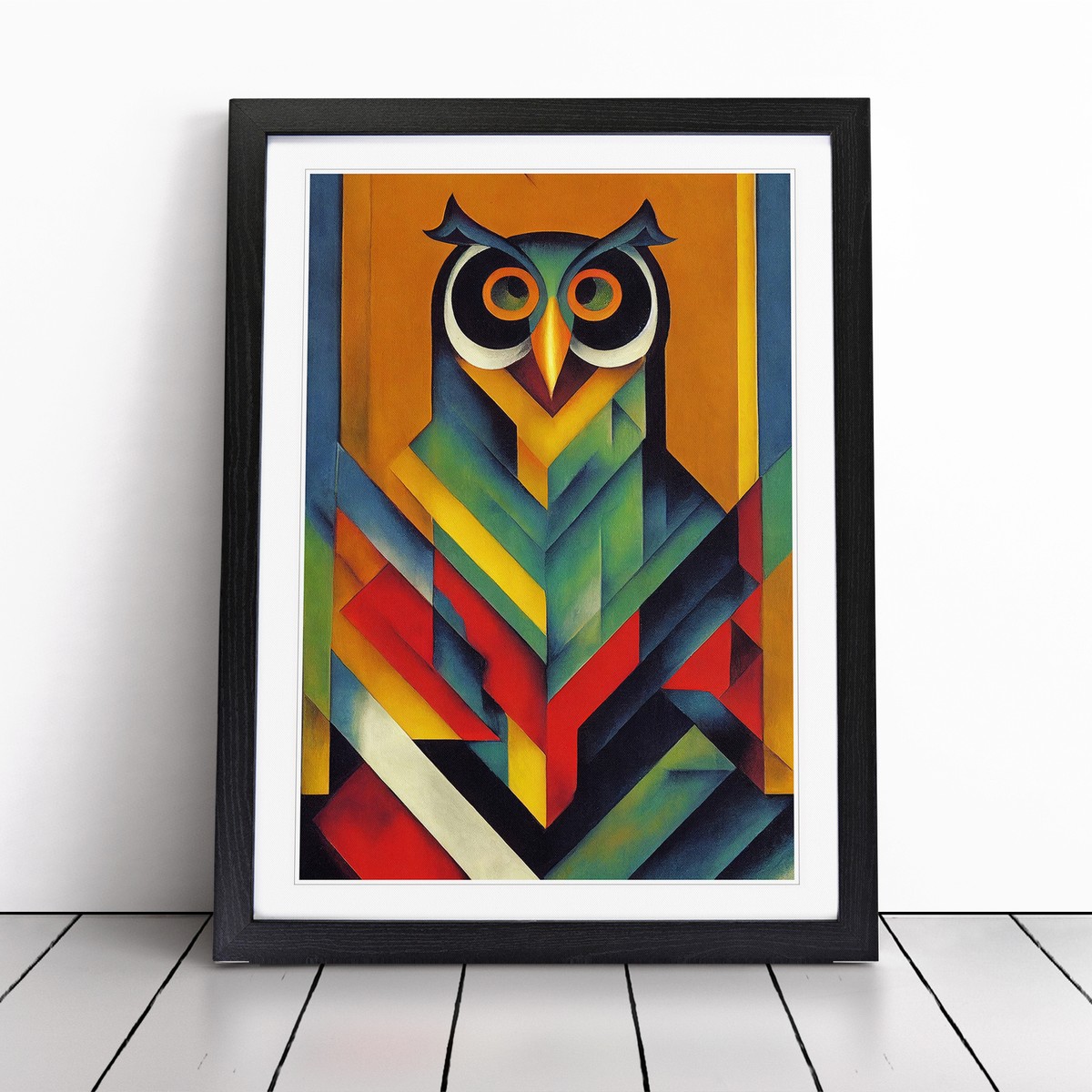 Colorful Owl Paintings Abstract Owl Portrait Original Painting