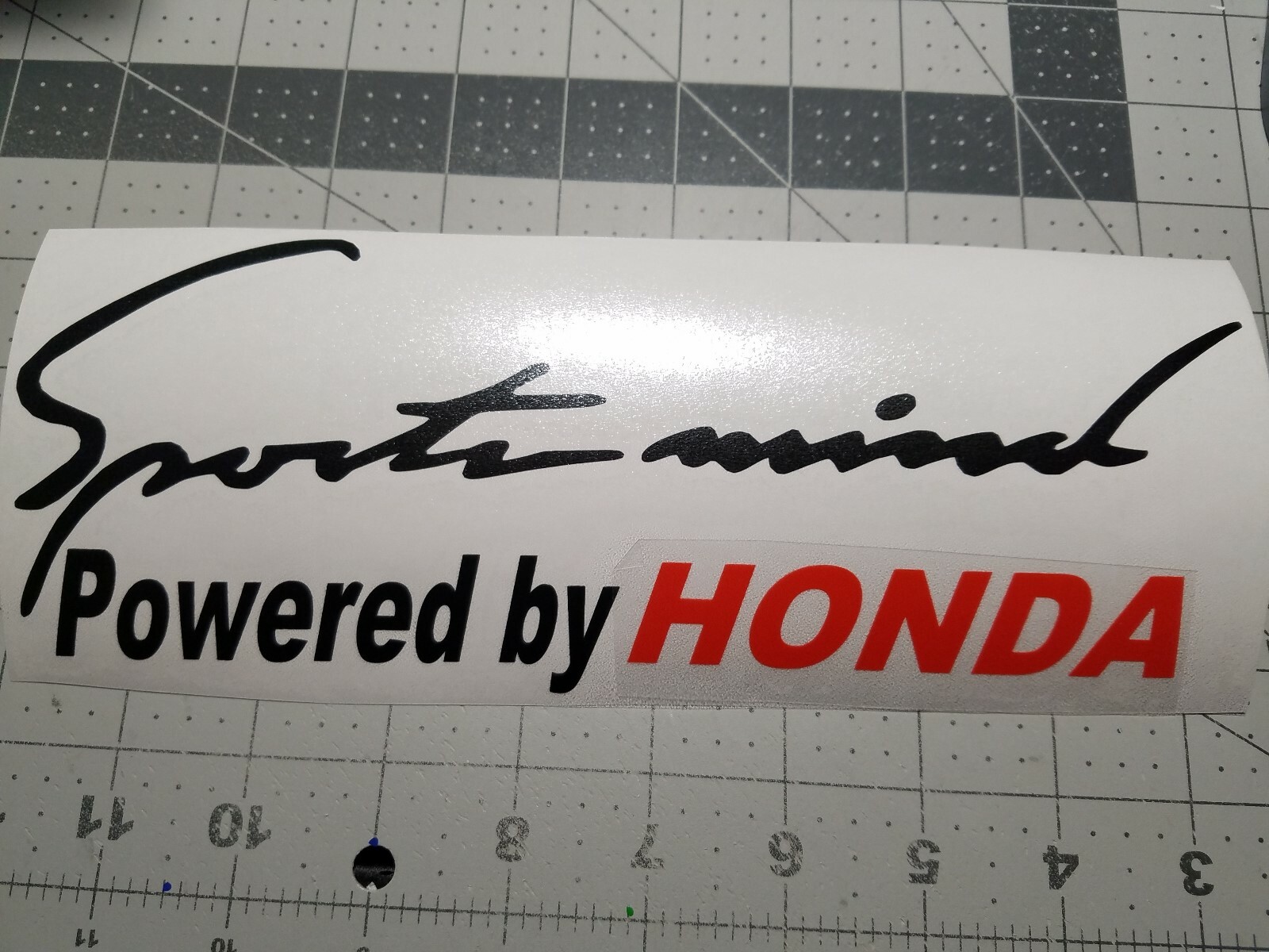 Sports mind Powered by decal hood or body decal. Car Aftermarket ...
