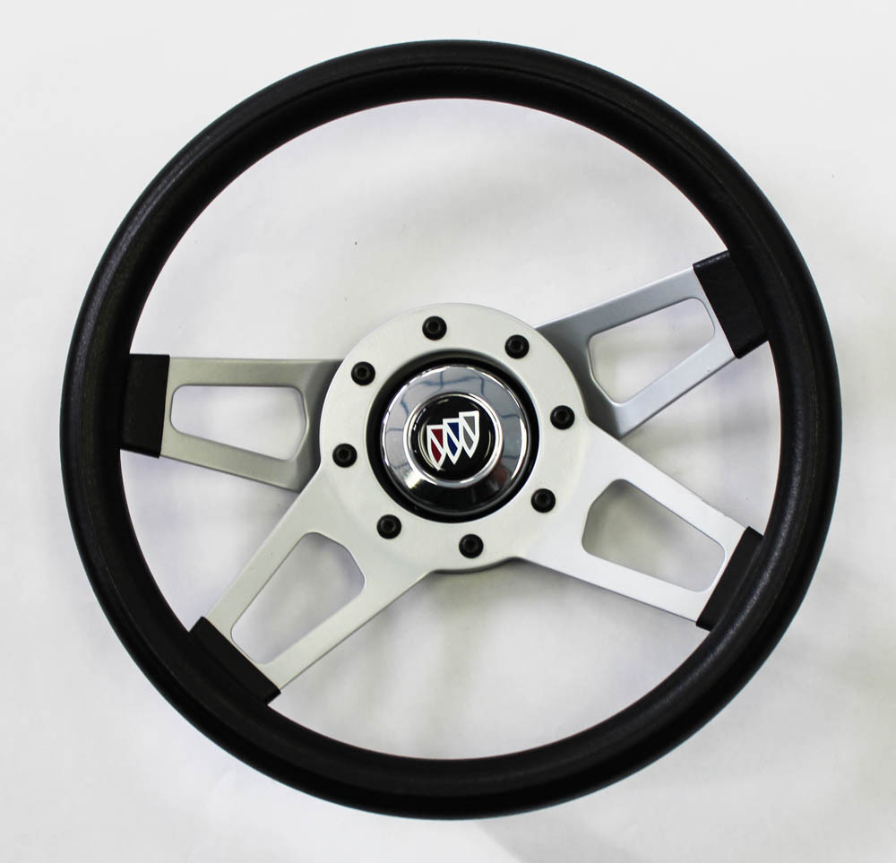 69-93 Buick Skylark Gran Sport Grant Black 4 Spoke Steering Wheel 13 1/ ...