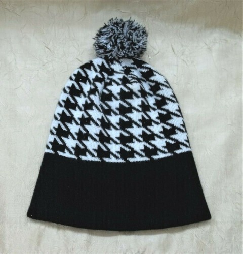 Houndstooth Knit Hat Stretch Cap Adult One Size For University Of ...