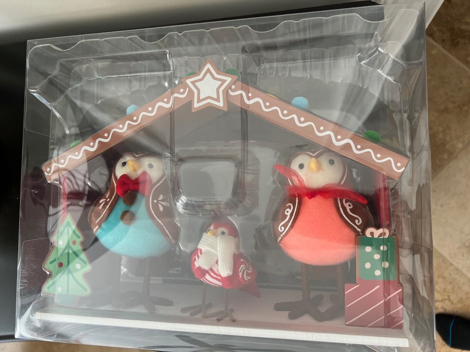 New Target Featherly Friends Christmas Nativity Birds Gingerbread house ...
