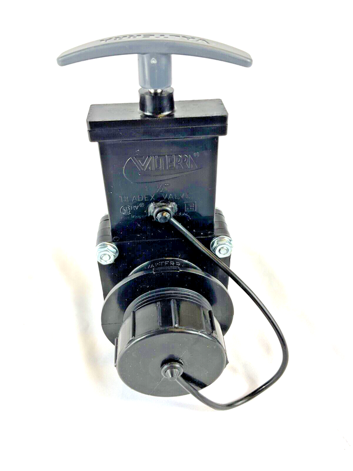 Valterra 1 1/2" RV Waste Dump Valve With Flange Gate Assembly (1008-1 ...