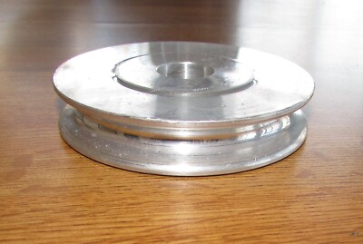 4 inch Dia. Aluminum Sheave For Rope, 7/8" Bore, 3/8 in Max. Cable Size ...