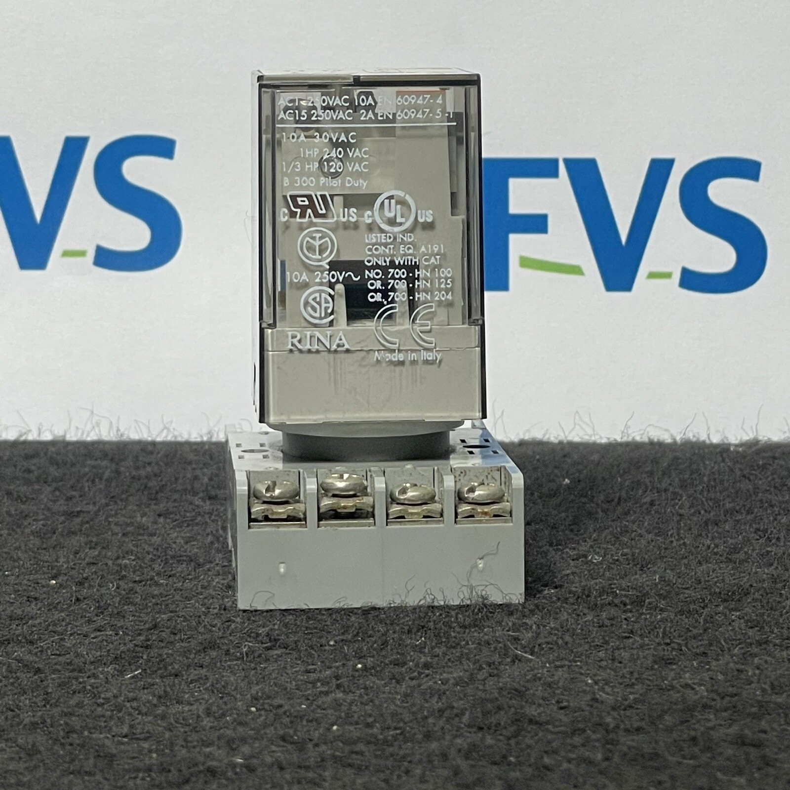Allen Bradley 700-HA32Z24-4 Relay SER D 24VDC 10A W/AB 700 Base SHIPS ...