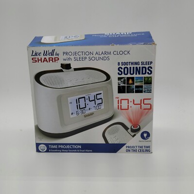 Sharp Projection Alarm Clock - Soothing Nature Sleep Sounds - SPC585 ...