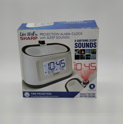 Sharp Projection Alarm Clock - Soothing Nature Sleep Sounds - SPC585 | eBay