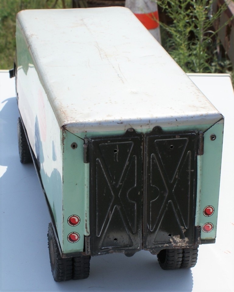 RARE Allstate Semi Truck With Two Sears Roebuck & Co Enclosed Trailers ...