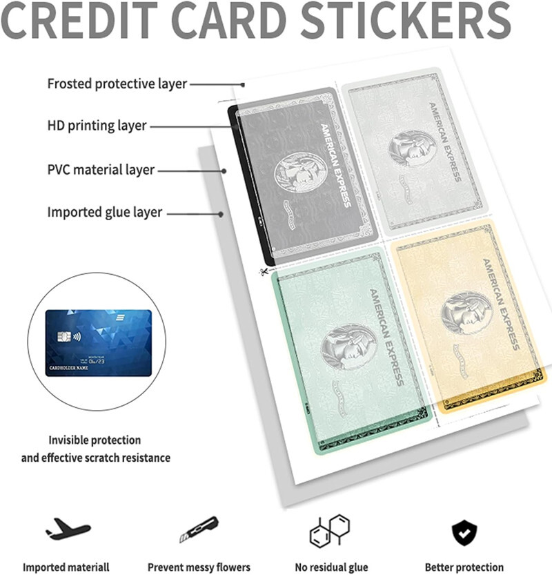 Credit Card Stickers, American Express for Credit Card Skin ...