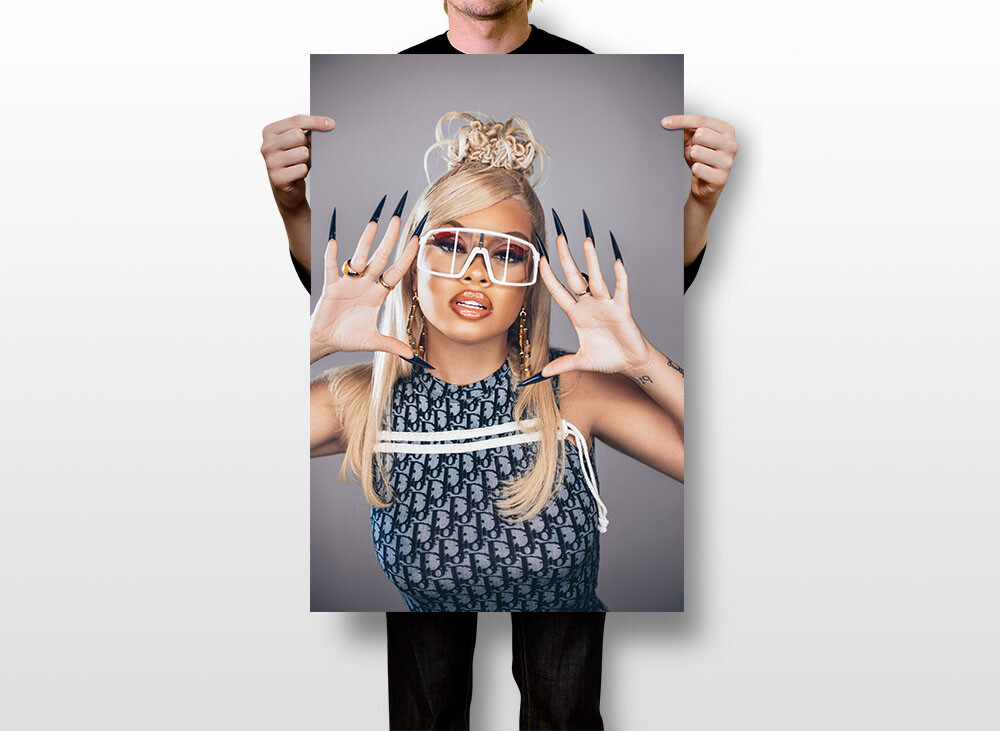 Latto American Female Songwriter And Rapper Wall Art Home Decor ...