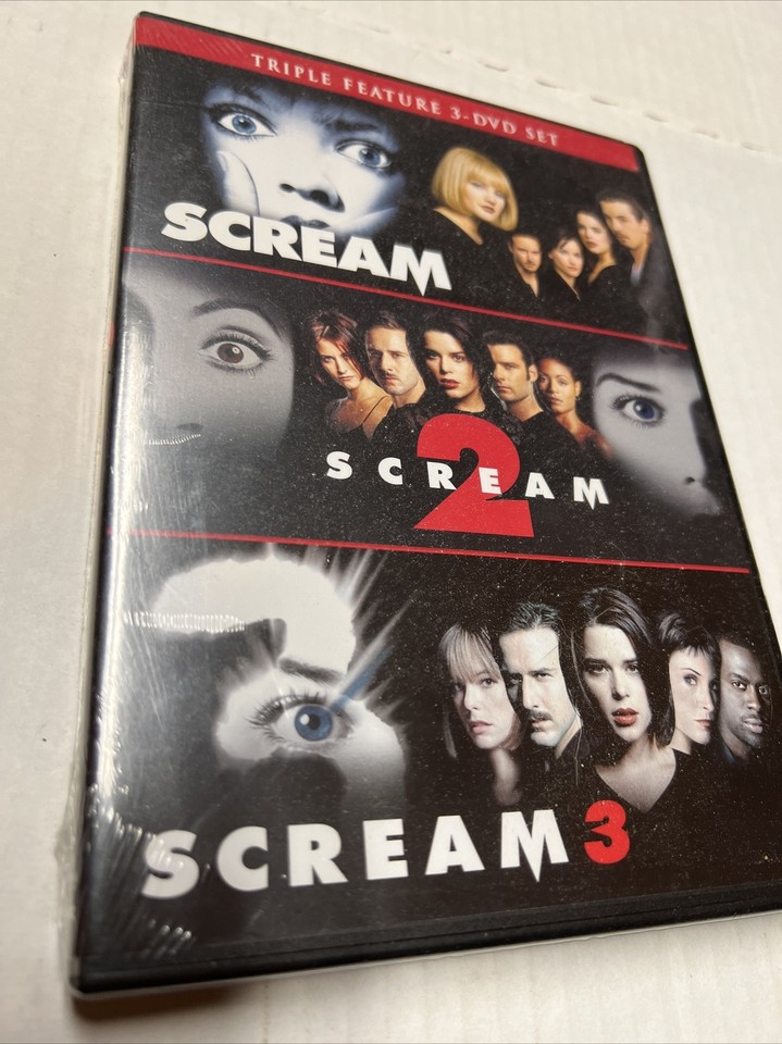 Scream - Scream 2 - Scream 3 - Triple Feature 3-DVD Set Brand New ...