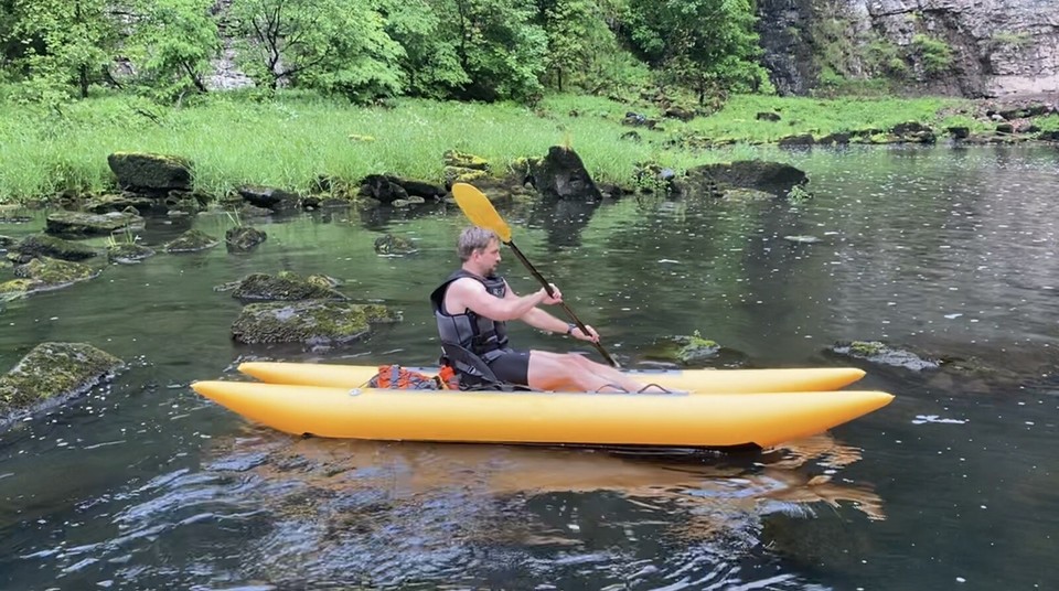 The Catamaran Kayak Raft - Stable, Safe, Portable | eBay