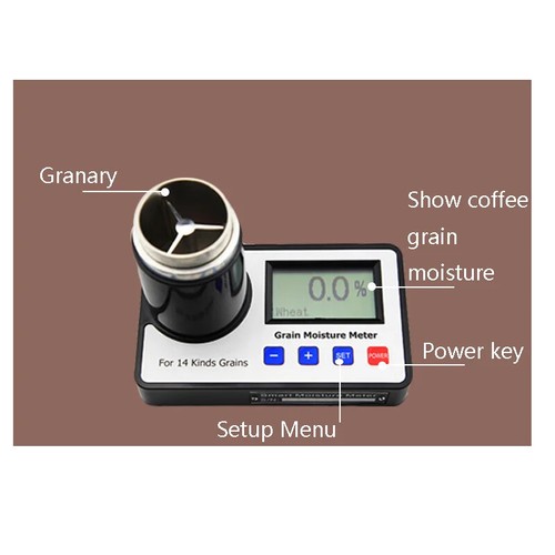 Coffee Bean Moisture Meter GM006 Cocoa Bean Wheat Corn Grain Moisture ...