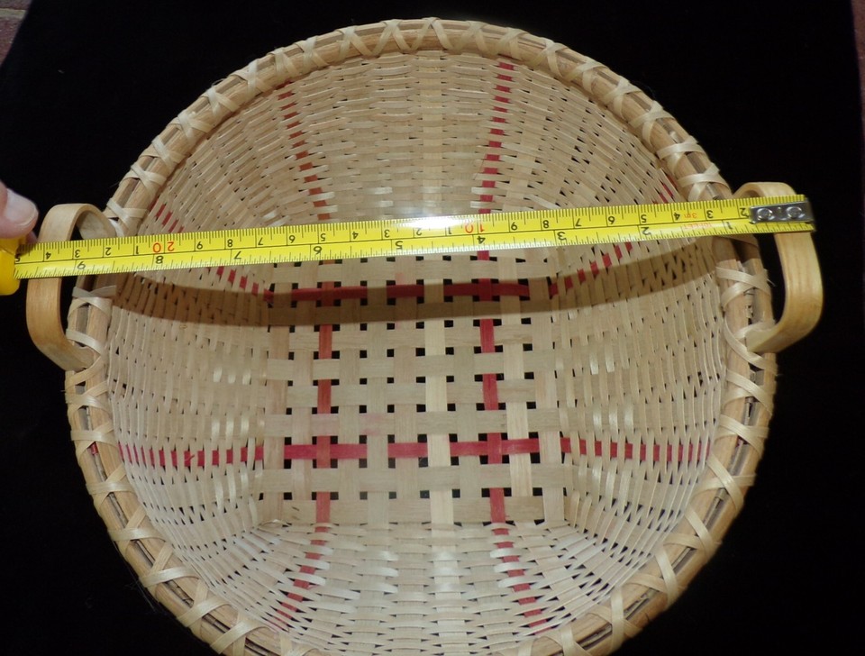 HAND CRAFTED SHAKER STYLE BASKET ROUND BASKET | eBay