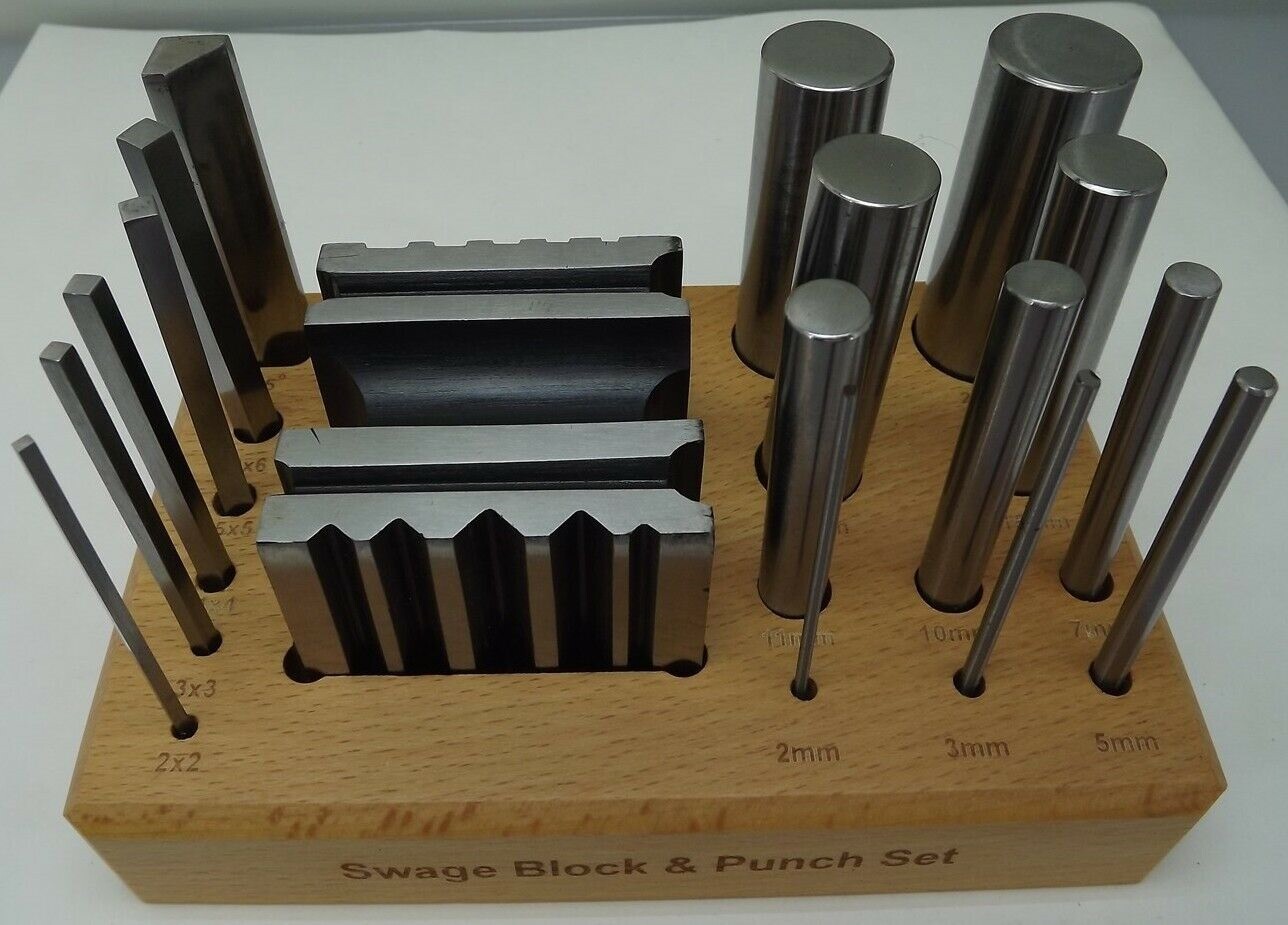 SWAGE-PUNCH Block Set BRAND NEW jewelers metalsmiths CARBON STEEL | eBay