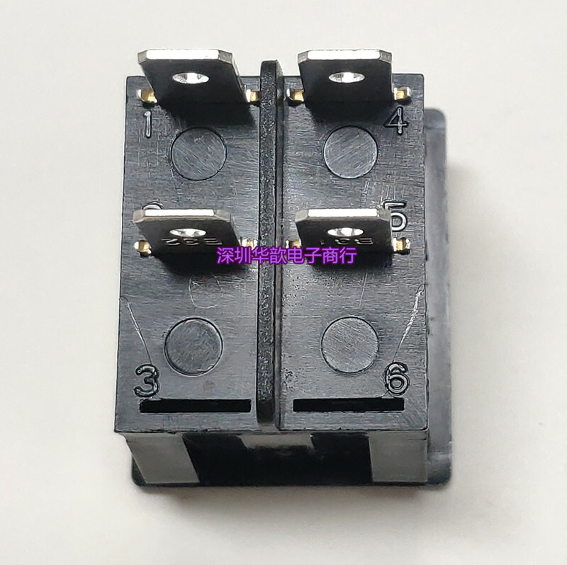 1PC HONGJU R SERIES 4pin 2position 16A250VAC 16A125VAC Rocker Switch ...