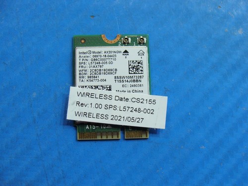 HP EliteBook 14" 840 G7 Genuine Laptop Wireless WiFi Card AX201NGW ...
