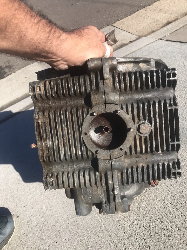 Early 1950s vw Volkswagen Beetle bug engine motor block Matching Halves ...