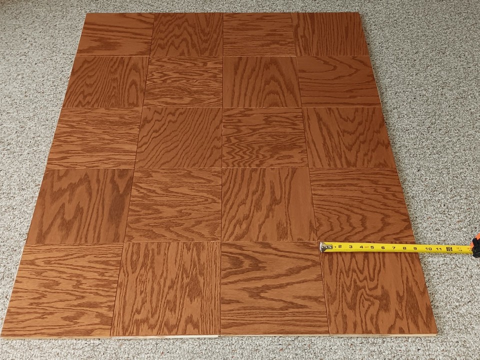 9 x 9 inch Red Oak Parquet Flooring Tile "GUNSTOCK" Premium Floor ...