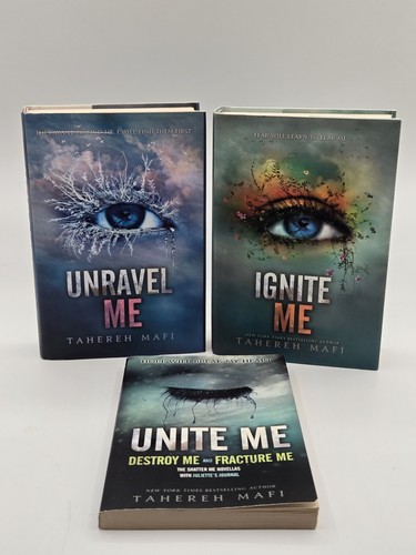 Tahereh Mafi 3 Book Collection Set Unravel Me, Ignite Me, Unite Me 2 HC ...