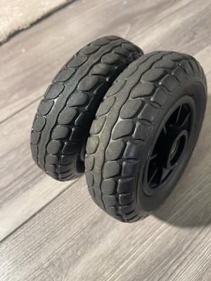 Rascal Ultralite 480 Mobility Scooter 2x Front Solid Wheels Tyres Set ...