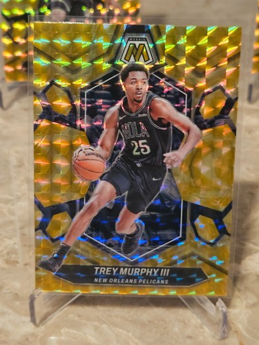 2023-24 Panini Mosaic - Trey Murphy III #12 Reactive Yellow Mosaic ...