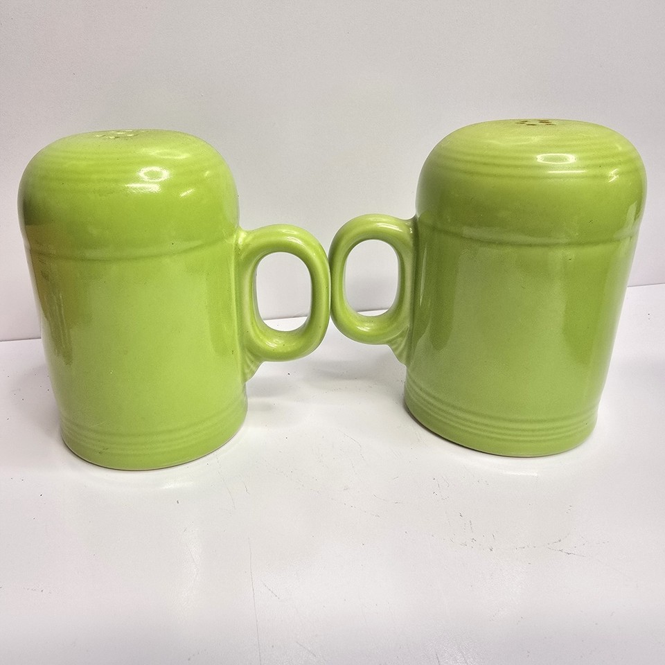 Fiesta Chartreuse Lime Green Stove Top Salt Pepper Shakers 4 1/2” | eBay