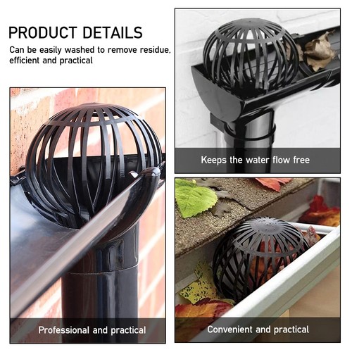 Pack of 2,4 Gutter Downpipe Pipe Filter Balloon Guard Leaf and Debris ...