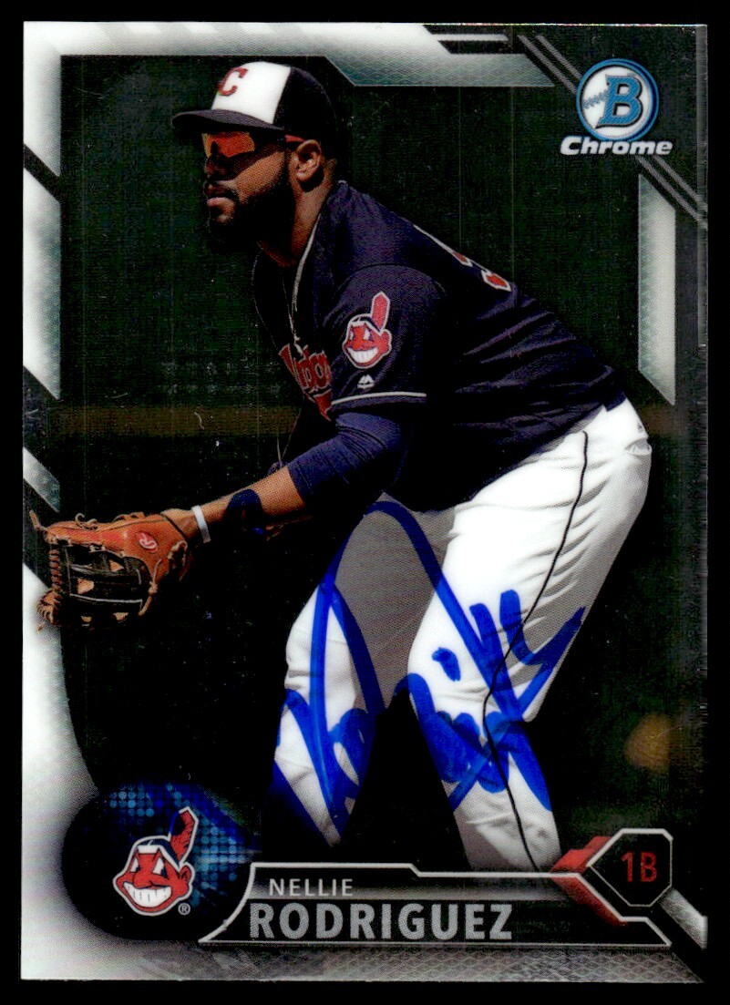 2016 Bowman Chrome Prospects Nellie Rodriguez Auto Indians #BCP242 ...