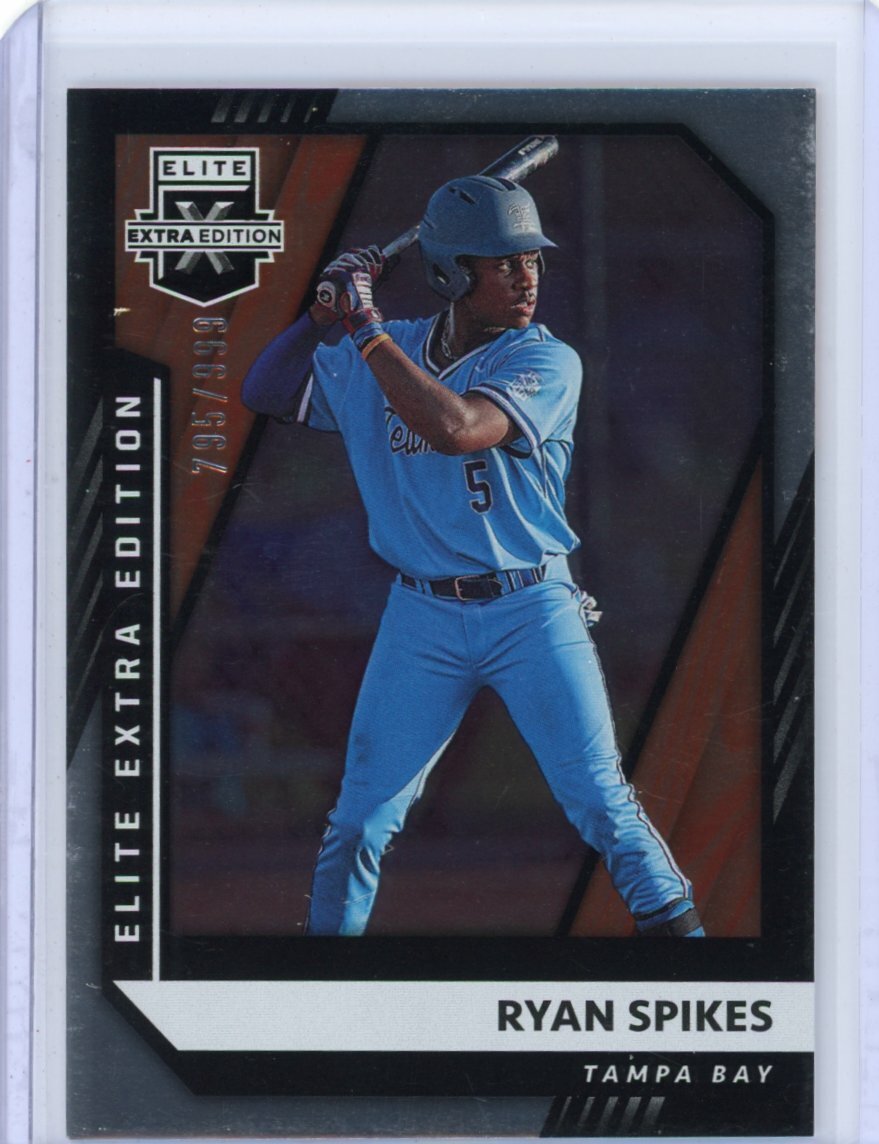 2021 Elite Extra Edition Ryan Spikes Prospect #d /999 Tampa Bay Rays | eBay